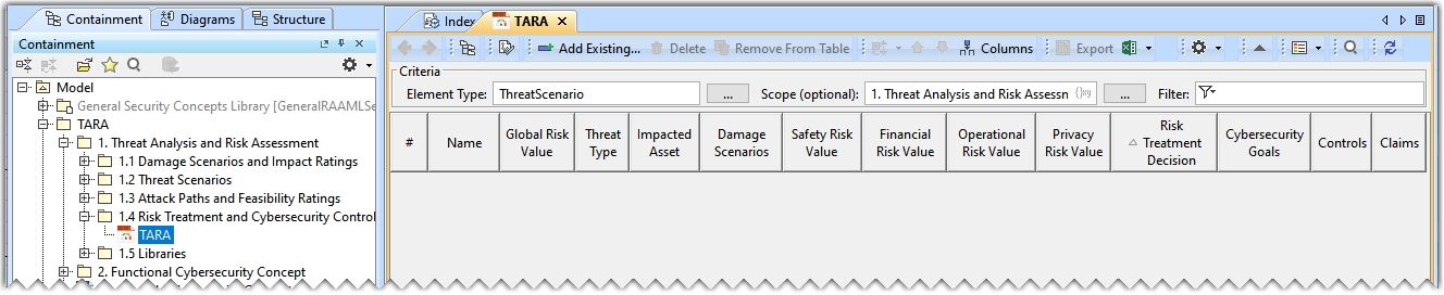 TARA - Systems Cybersecurity Designer 2024x Refresh2 - No Magic Product Documentation